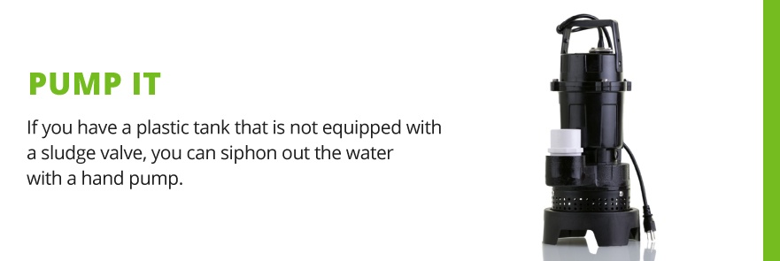 How to Remove Water From an Oil Tank